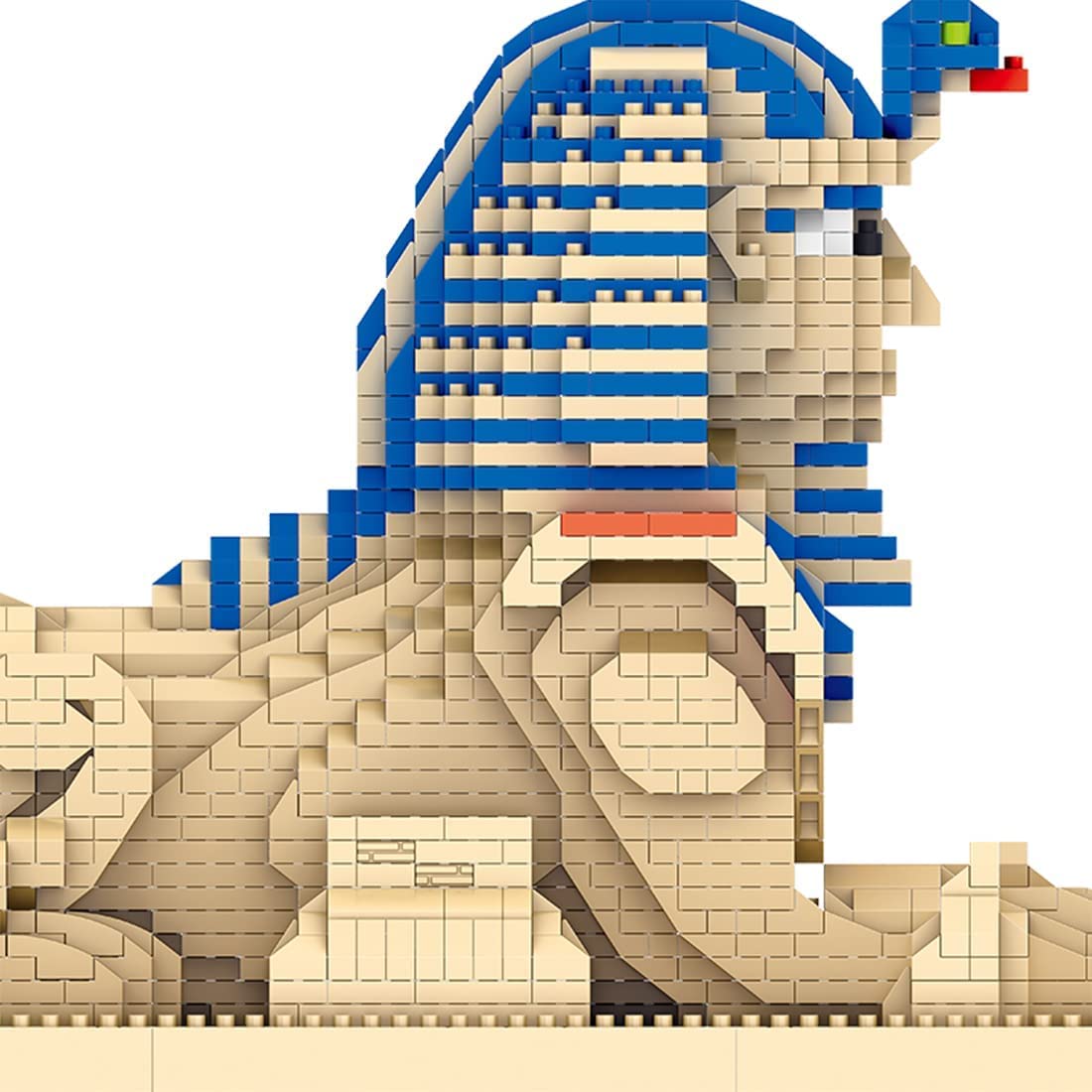 Auspcers Sphinx of Giza Micro Mini Building Blocks Set, (2732 Pieces) Small Particles Famous Attraction Model Kit, Famous World Architecture Educational Toys Micro Bricks for Kids Adults