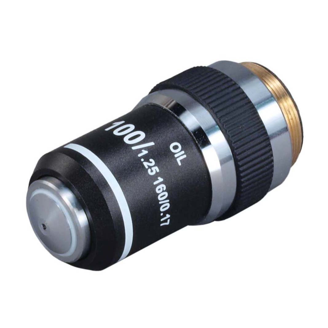 OMAX 100X (Oil, Spring) Achromatic Compound Microscope Objective Lens