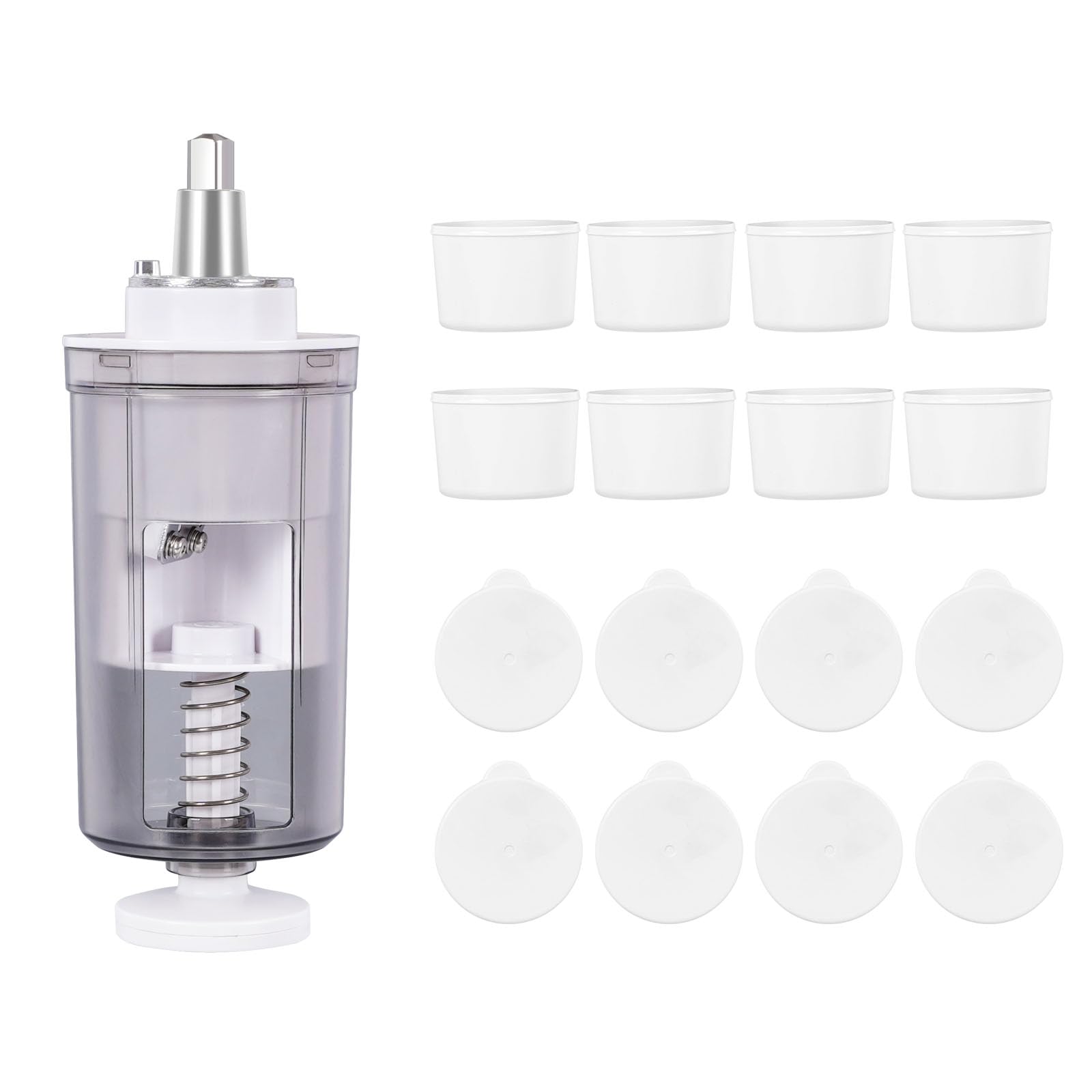 Gdrtwwh Shaver Ice Attachment for KitchenAid Stand Mixer-Ice Shaver and Snow Cone Attachment for Kitchenaid Stand Mixer,BPA Free(8pcs Ice Mold Includ)