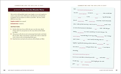 Date Night Cookbook and Activities for Couples: Recipes and Games for a Romantic Night In