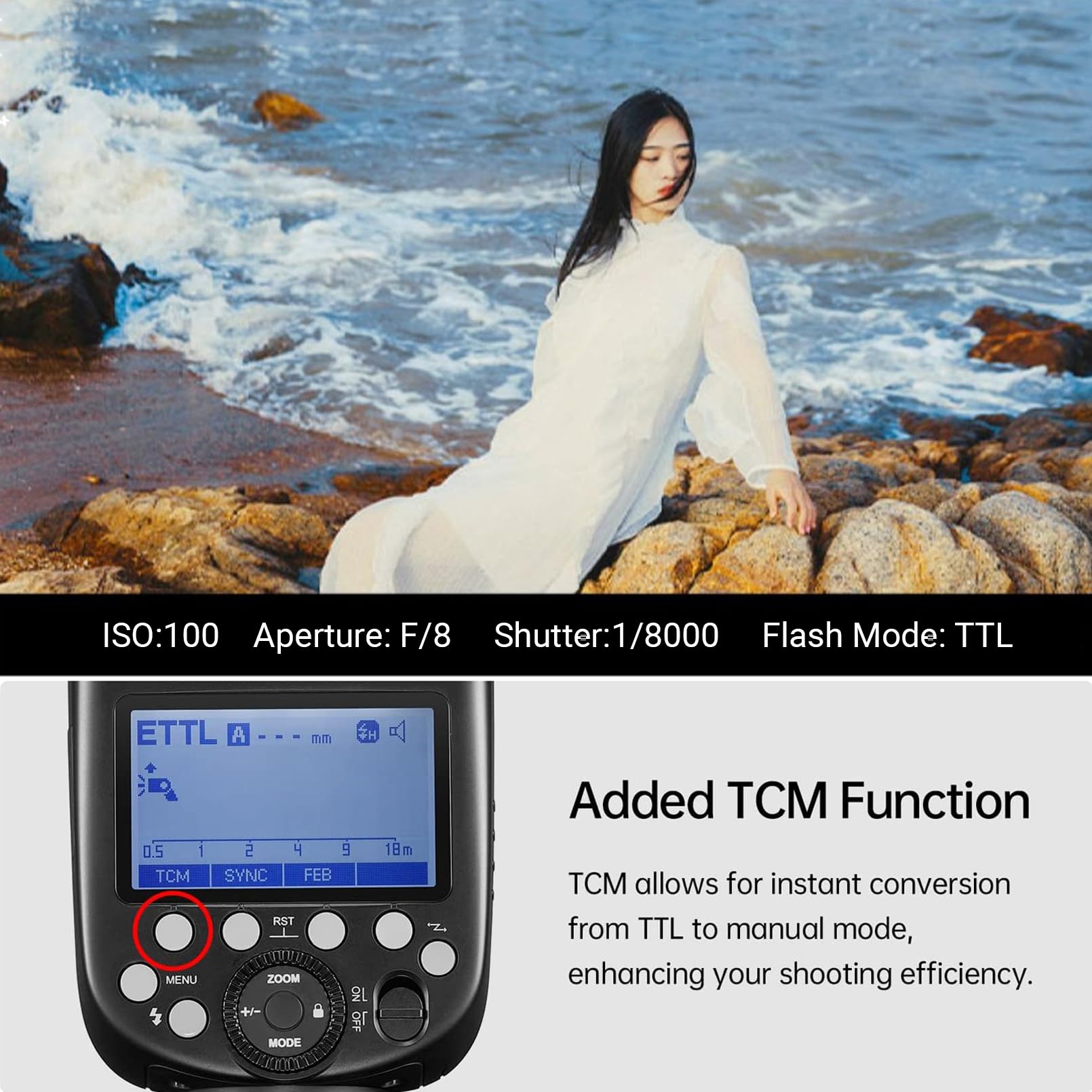 Godox TT685II-C TT685IIC Flash for Canon, 2.4G Wireless Canon Speedlight HSS 1/8000s GN60, TCM Instant Conversion, Quick-Release Lock, E-TTL Speedlite Compatible for Canon EOS Cameras
