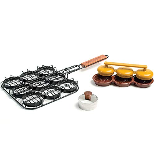 Charcoal Companion Mini Burger "Sliders" Grilling Set