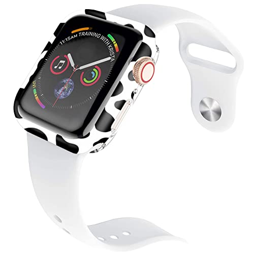 Cow Pattern for iWatch Protective Case Compatible for Apple Watch Case 38/ 40 mm for Apple Watch Series 6/5/4/3/2/1,Ultra Thin HD Clear Soft TPU Edge Cover (38/ 40 mm, Cow)