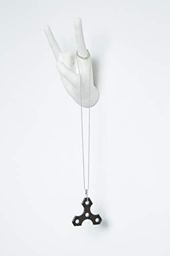 Interior Illusions Rock on Hand Wall Hook - White