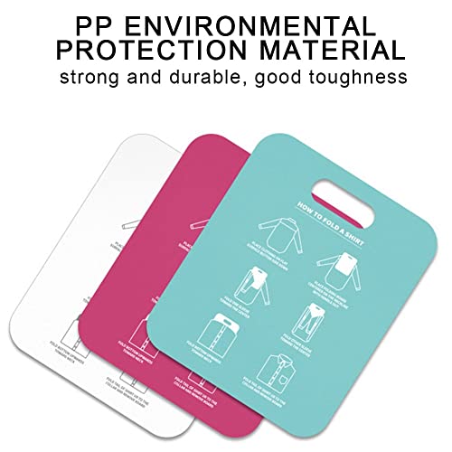 CHYSP 2 pcs Fast Folding Board Convenient Stacking Board Adult Clothes Shirt Folding Board Lazy Stacking Clothes Tool Household (Color : White)