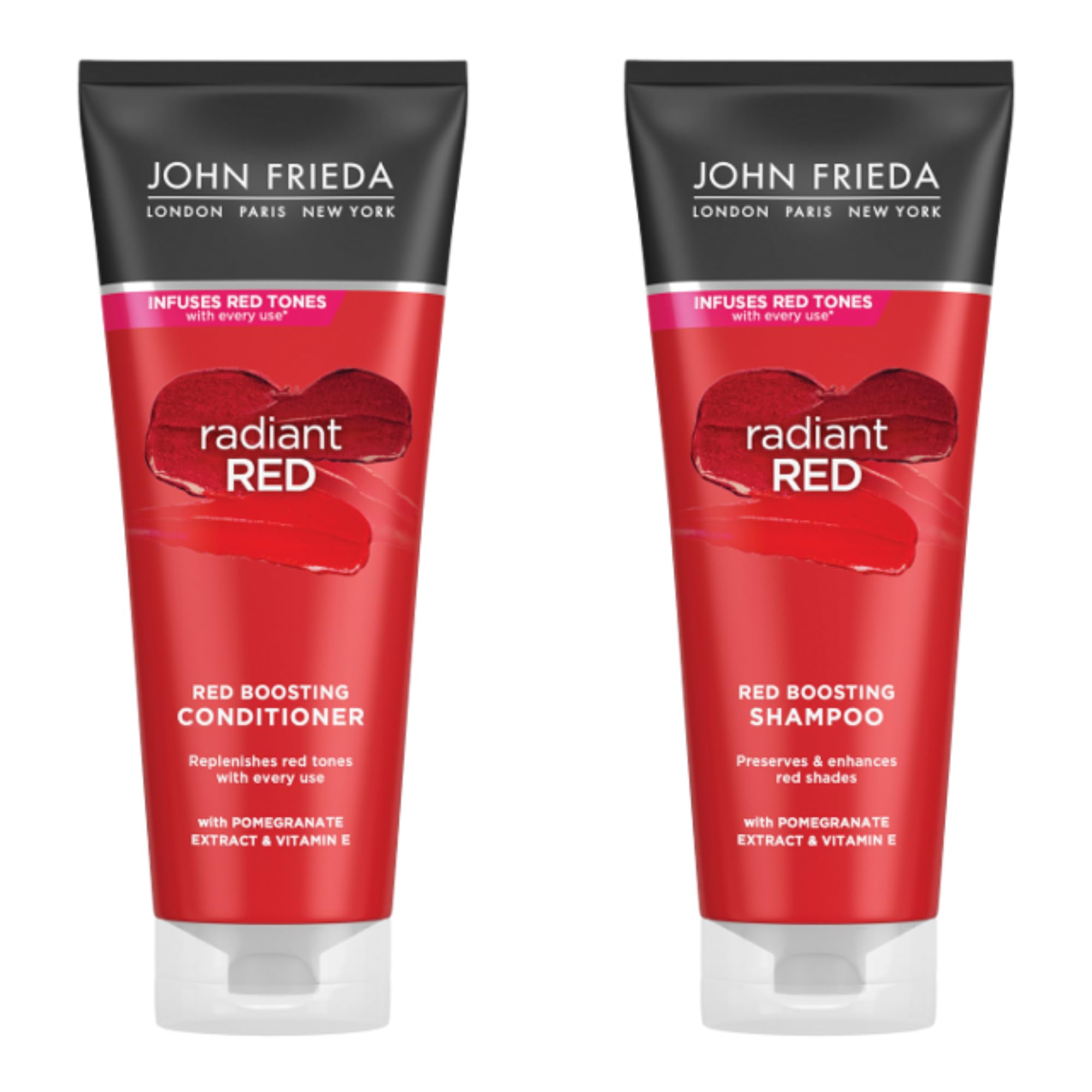 John Frieda Radiant Red Colour Protecting, Shampoo and Conditioner Pack,8.3 oz Each