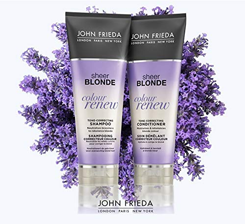 John Frieda Sheer Blonde Colour Renew Tone-Correcting, DUO set Shampoo + Conditioner, 8.45 Ounce, 1 each