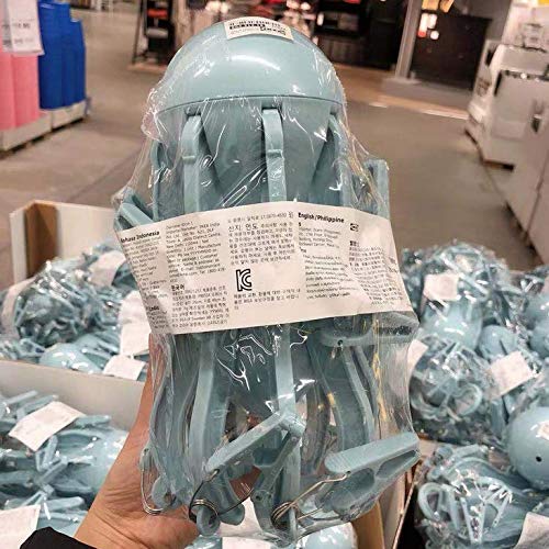 DODXIAOBEUL PRESSA 8-Claw Octopus Hanging Dryer 16 Clothes pegs, Easy to fold and Place -Turquoise
