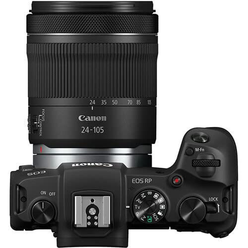 Canon EOS RP Mirrorless Digital Camera with 24-105mm f/4-7.1 Lens, EOS Camera Bag + Sandisk Extreme Pro 64GB Card + 6AVE Electronics Cleaning Set, and More (Renewed)