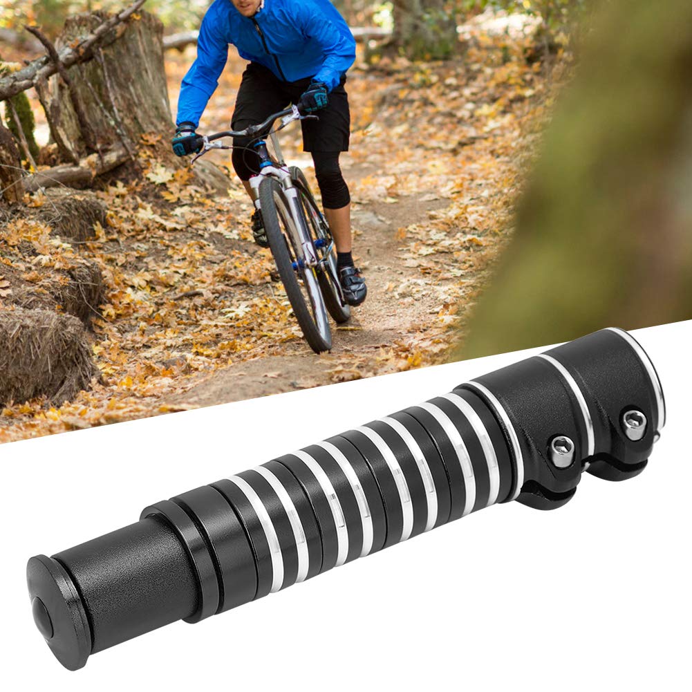 AUHX Bike Handlebar Extender, Bicycle Stem Riser Practical for Mountain Bike for Road Bike(Black)