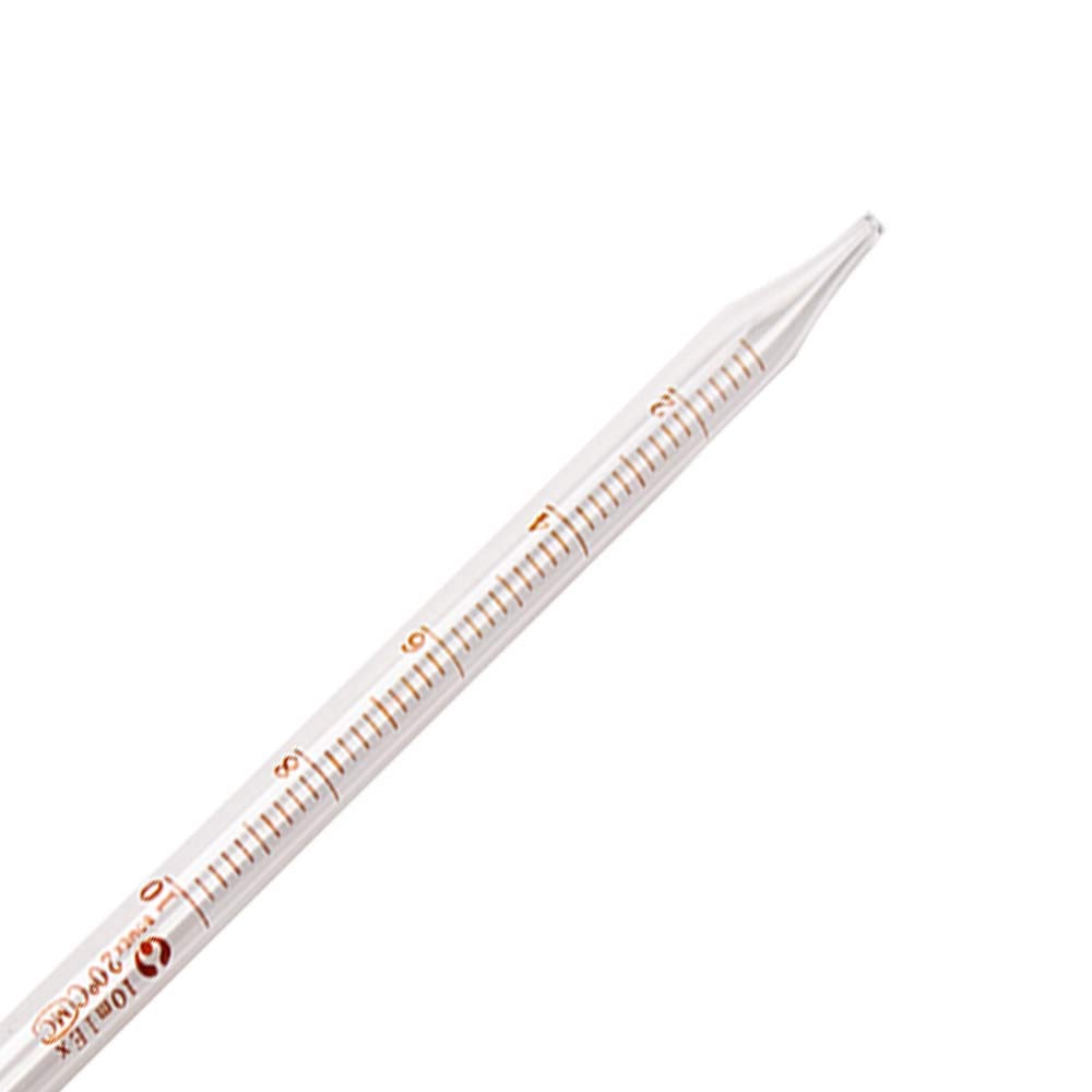 juneTree Glass Graduated Droppers Pipettes with Rubber Cap for Essential Oil, Laboratory, Medicine, Nutrient, Painting 10 ml Pack of 3