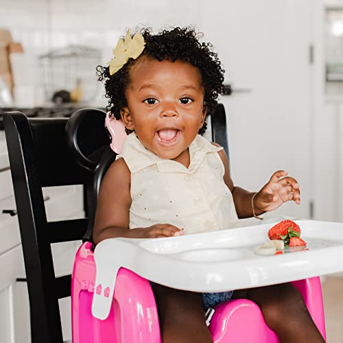Disney Minnie Mouse Mealtime Baby Toddler Booster Seat with Adjustable Tray β Portable Booster Seat for Dining Table β Travel Essentials for Baby