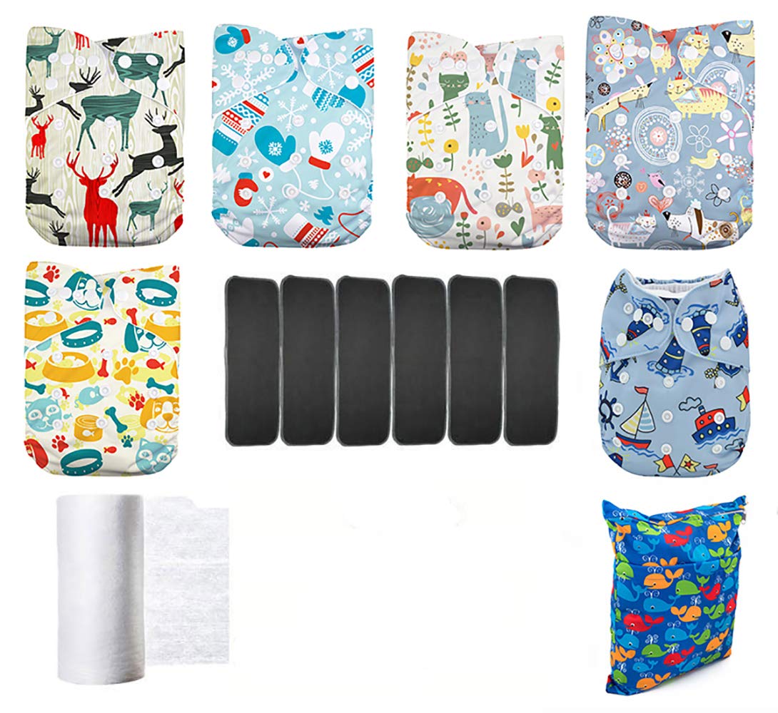 LilBit Baby Reusable Pocket Cloth Diapers (YMXTZZH12)