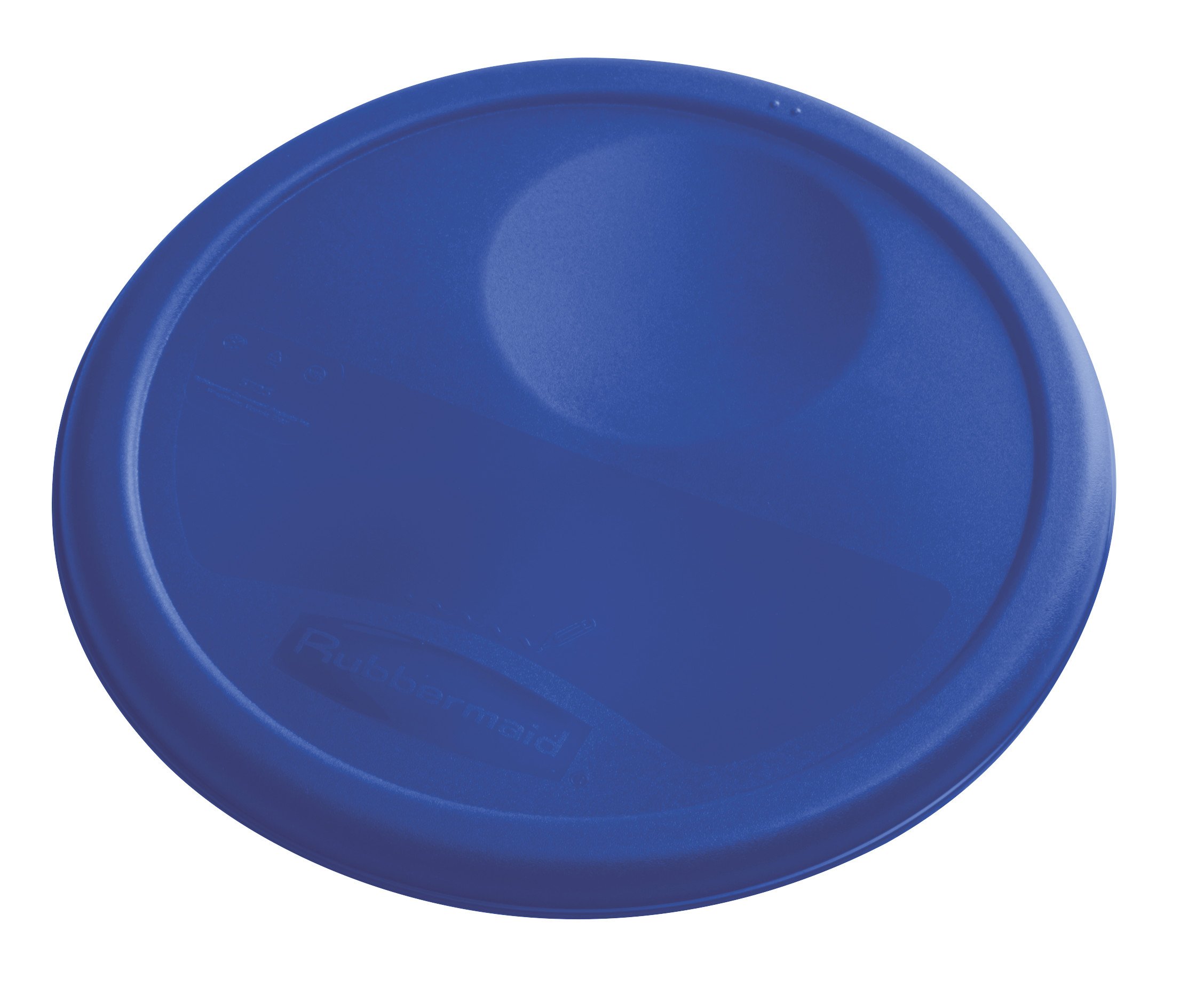 Rubbermaid Commercial Lid (Lid Only) for Round Food Storage Container, Fits 8 Qt. Containers, Blue (1980382)
