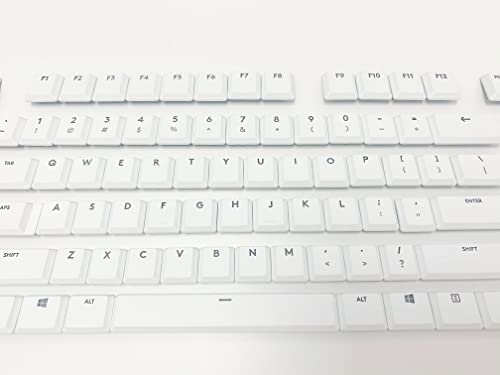 forG915 Complete Set of 87 keycaps to Replace Logitech G915/G913/G815/G813 TKL RGB Mechanical Gaming Keyboard(G915 White 109 Keys)