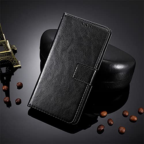 Fansipro Wallet Folio Case for LG V60 THINQ 5G, Premium PU Leather Slim Fit Cover for V60 THINQ 5G, 3 Card Slots, Feel Good, Black
