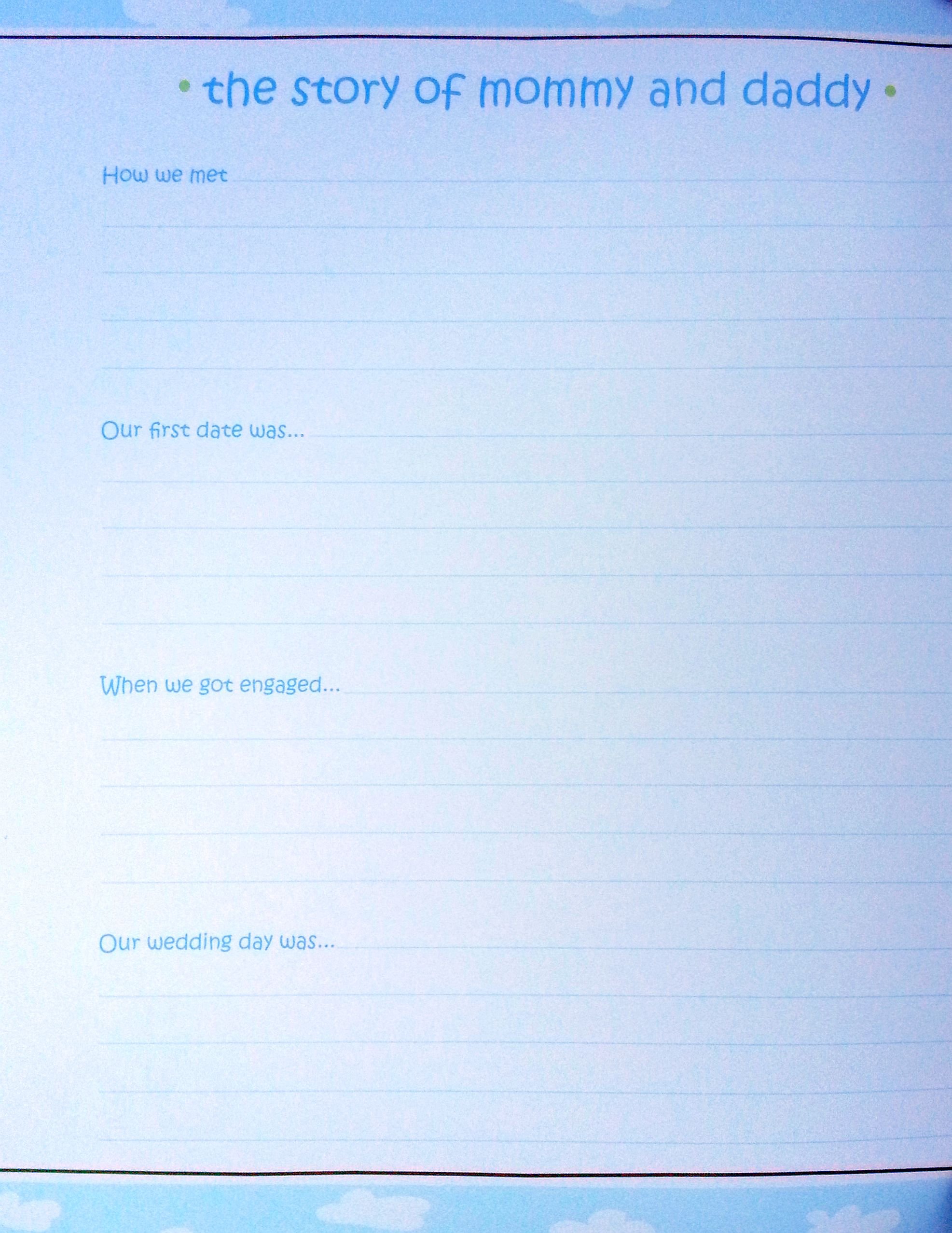 Lil Peach Train Baby Five Year Memory Book Photo Journal, Cherish Every Precious Moment Of Your Babys First Years, Blue