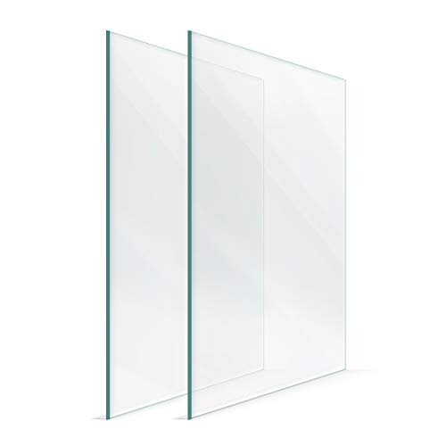 FrameStarr 4x6 Glass (Crystal Clear, 2 Pack), Picture Frame Replacement Glass for 4 x 6 Picture Frames, Real Glass Cover Sheets