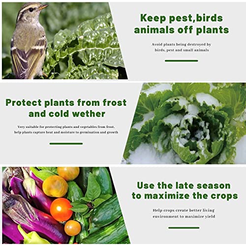 Cool Area Plant Covers Freeze Protection 10x30 ft 1.0oz Resuable Frost Cloth Blanket Floating Row Cover Garden Fabric for Winter Outdoor Vegetables Plants Against Pest Insects