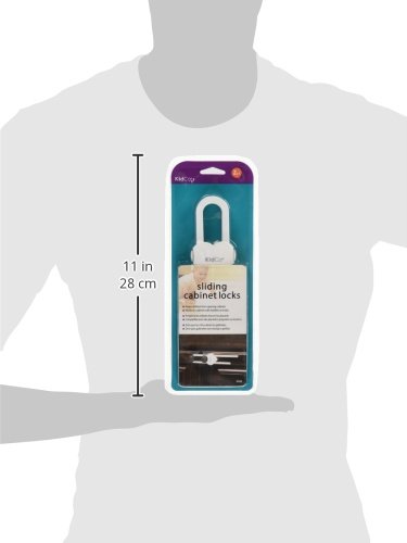 KidCo Sliding Cabinet Locks - 2/pkg (White)