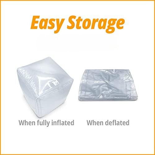 i-Scream Customizable Dice - Giant Dice, 10 Inch Inflatable Dice Jumbo, Easy Storage, Large Pocket, PVC Material, Great for Games, School PE/Classroom Activities, Church Events and Kid's Parties,1pc