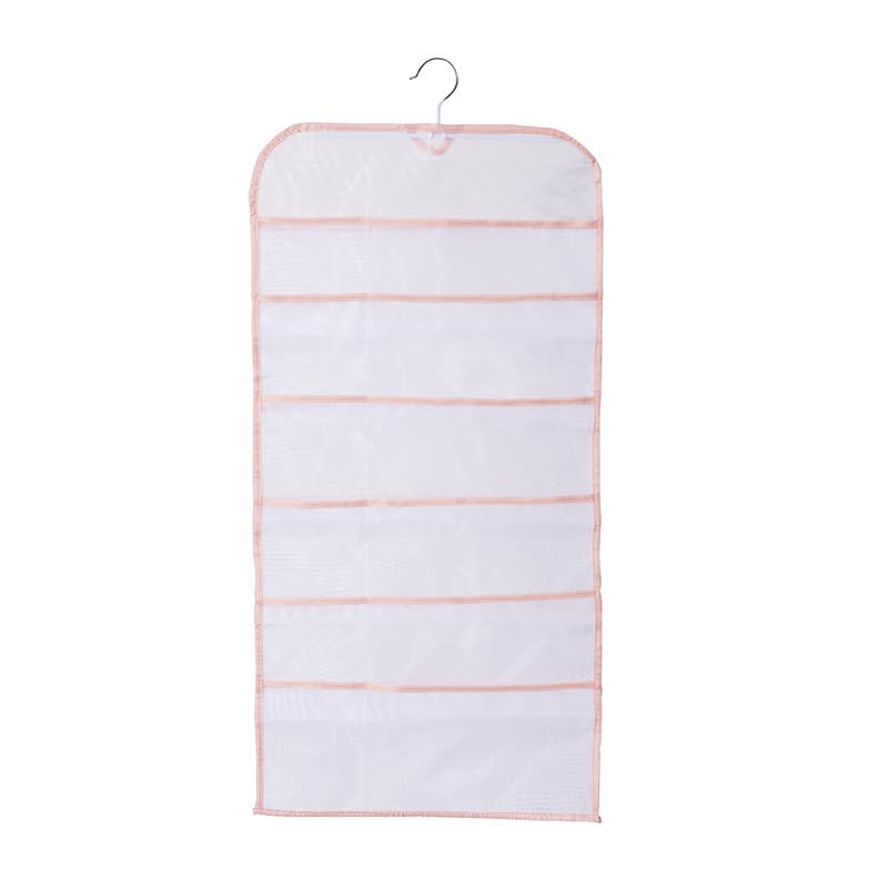 Jremreo Over the Door Organizer Hanging Storage -Behind the Door/Wall/Nursery Closet Door Organizer for Bedroom Bathroom with 2 Metal Hooks