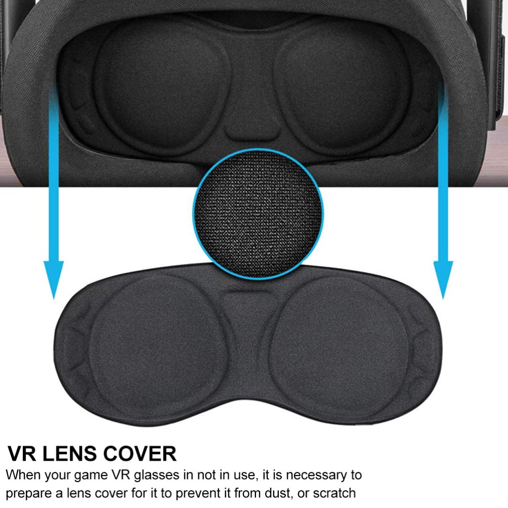 Hemobllo VR Lens Cap 1pc Vr Lens Protection Lens Protector Virtual Reality Lens Case Vr Lens Cover Black Vr Gaming Cover for Lens Sponge Cover Vr Lens Accessory