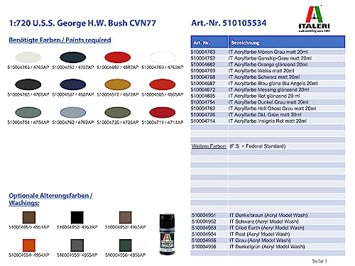 Italeri 5534S 1:720 - USS George H.w.Bush Cvn-77