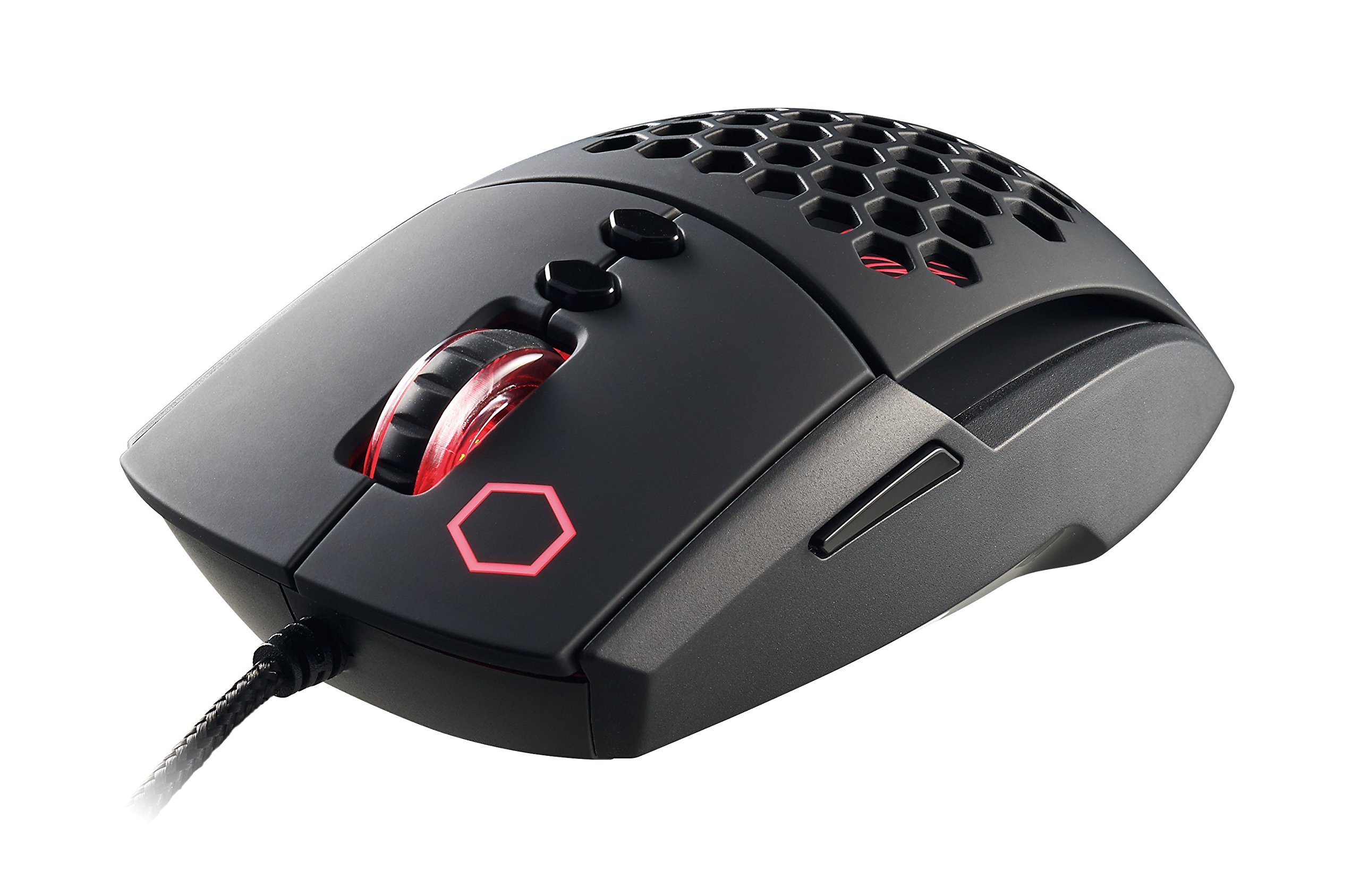 Thermaltake Tt Esports Ventus Ambidextrous Laser Gaming Mouse with 3-Zone Red LED Illumination, 7 Programmable Buttons, 5700 DPI Sendor, Graphical Configuration Interface