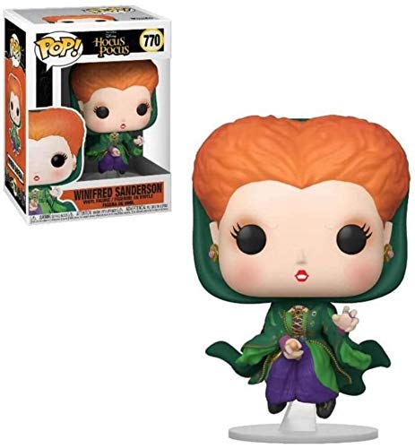 POP Disney: Hocus Pocus - Winifred Sanderson Flying Funko Vinyl Figure (Bundled with Compatible Pop Box Protector Case), Multicolored, 3.75 inches