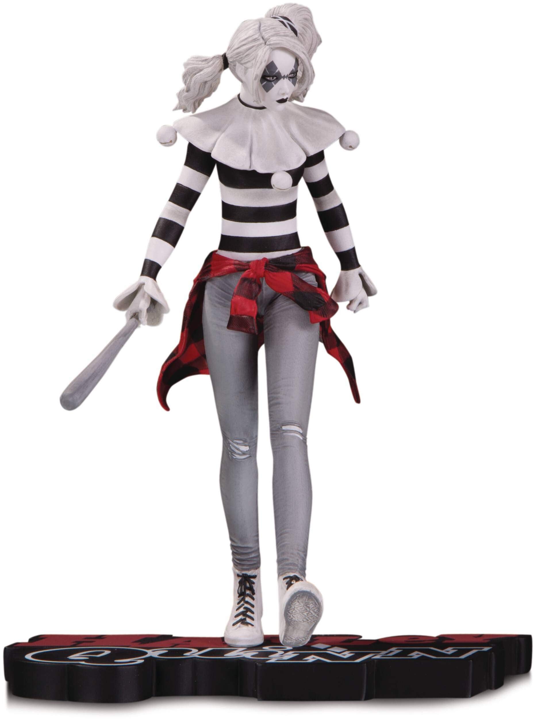 DC Collectibles Harley Quinn: Red, White & Black: Harley Quinn by Steve Pugh Statue, Multicolor