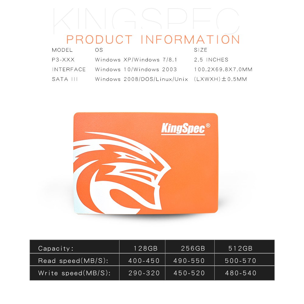 KingSpec 128GB SATA III SSD