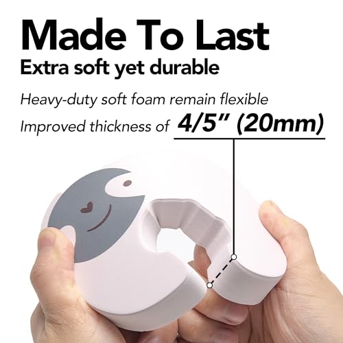 Door Finger Pinch Guard 3 Pack Thick Foam Anti Door Slam Preventer Stopper Silencer Baby Proofing to Keep Doors Open
