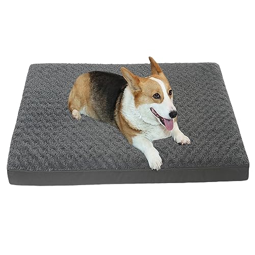 DEBANG HOME Orthopedic Dog Bed,Waterproof Dog Bed,Medium Dog Bed for Medium Dogs,Dog Beds for Small Dogs, Dog Bed Pad Mattress,Soft and Comfortable Plush Dog mat,Anxiety Comfy Dog Bed