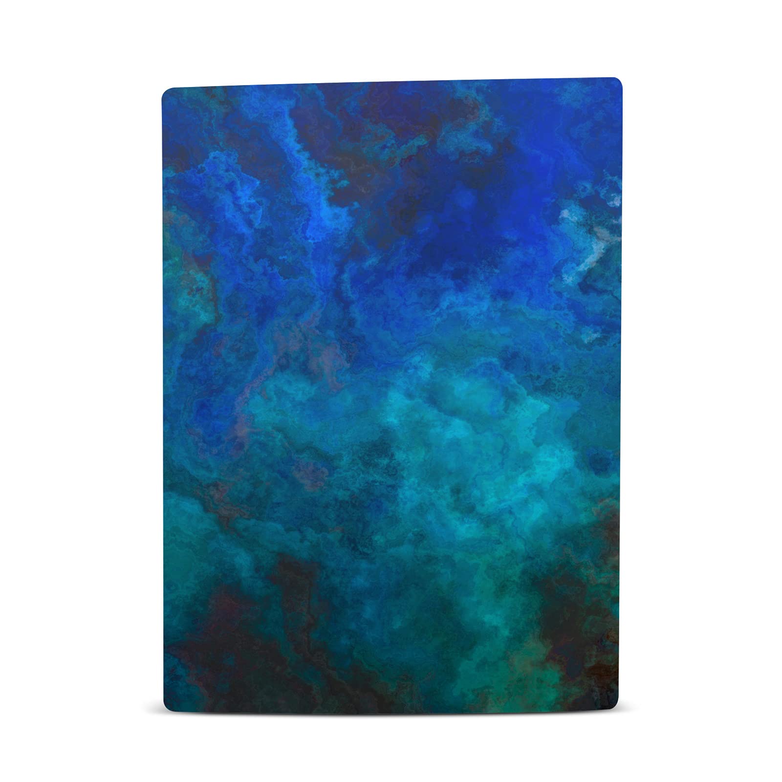 Head Case Designs Officially Licensed LebensArt Blue Malachite Art Mix Vinyl Faceplate Sticker Gaming Skin Decal Cover Compatible With Sony PlayStation 5 PS5 Disc Edition Console