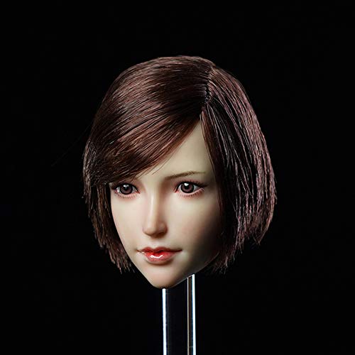 HiPlay 1/6 Scale Female Figure Head Sculpt, Beuty Charming Girl Doll Head for 12" Action Figure Phicen, TBLeague DH043 (B)