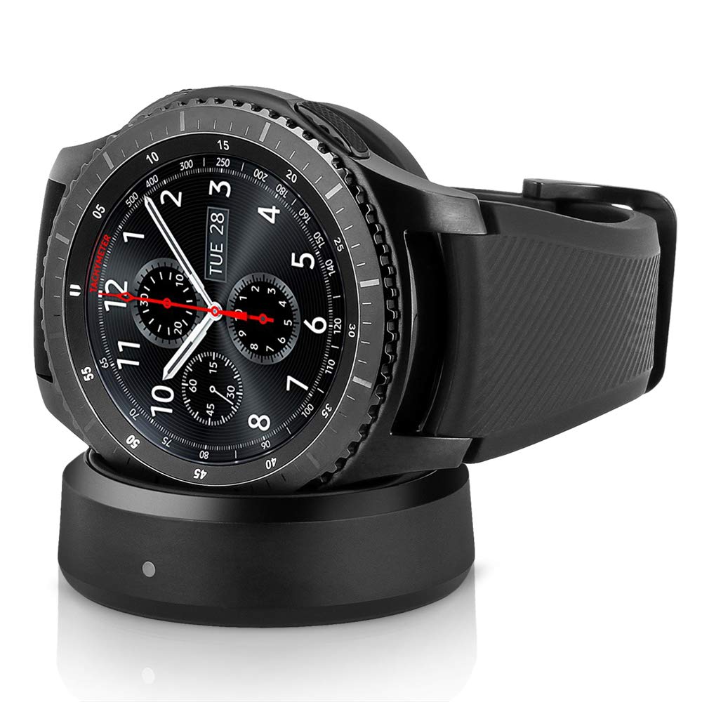 Samsung - Gear S3 Frontier Smartwatch 46mm - T-Mobile 4G LTE Version, Dark Grey SM-R765T