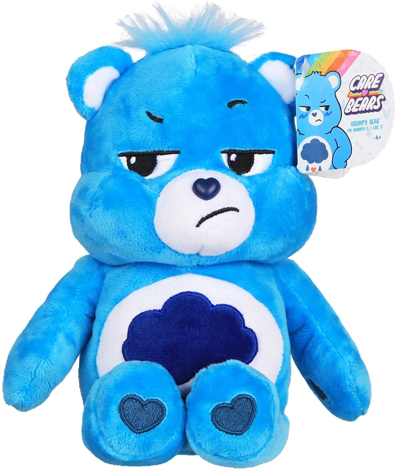 Iconic Care Bear 9 inch Plush- Grumpy Bear - I Like to be Grumpy! Collect All six!