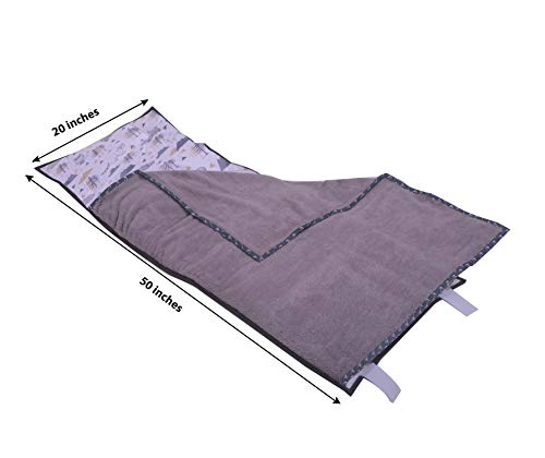Bacati Woodlands Grey/Beige Neutral Cotton Nap Mat, Beige/Grey