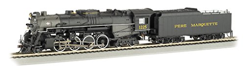 Bachmann 2-8-4 Berkshire Steam Locomotive & Tender -- DCC Sound Value Equipped PERE MARQUETTE #1225 - HO Scale