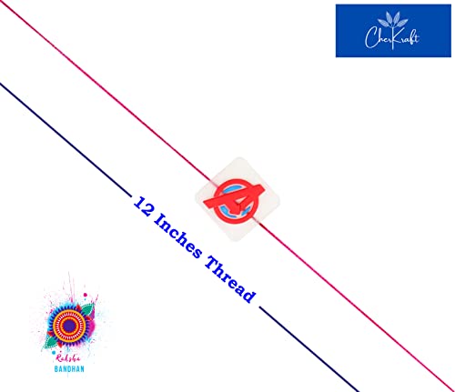 CHERKRAFT Rakhi for Small Brother Cartoon/Superhero Rakhi for Small Bhai Bro Rakhi Thread - CK069 (Design 2)