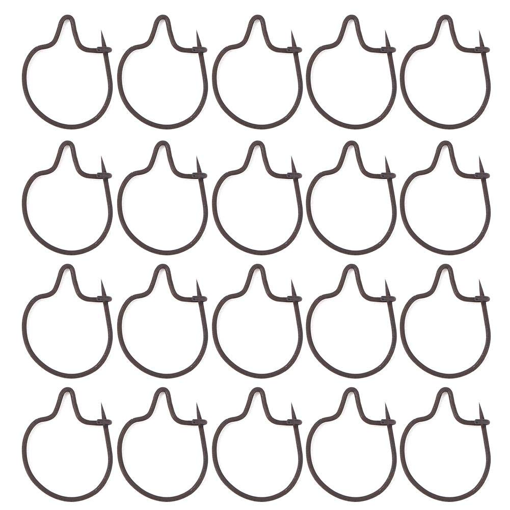 Awakingdemi 20pcs Fishing Maggot Clips Earthworm Clip Hair Rig Worm Holder Carp Fishing Tool