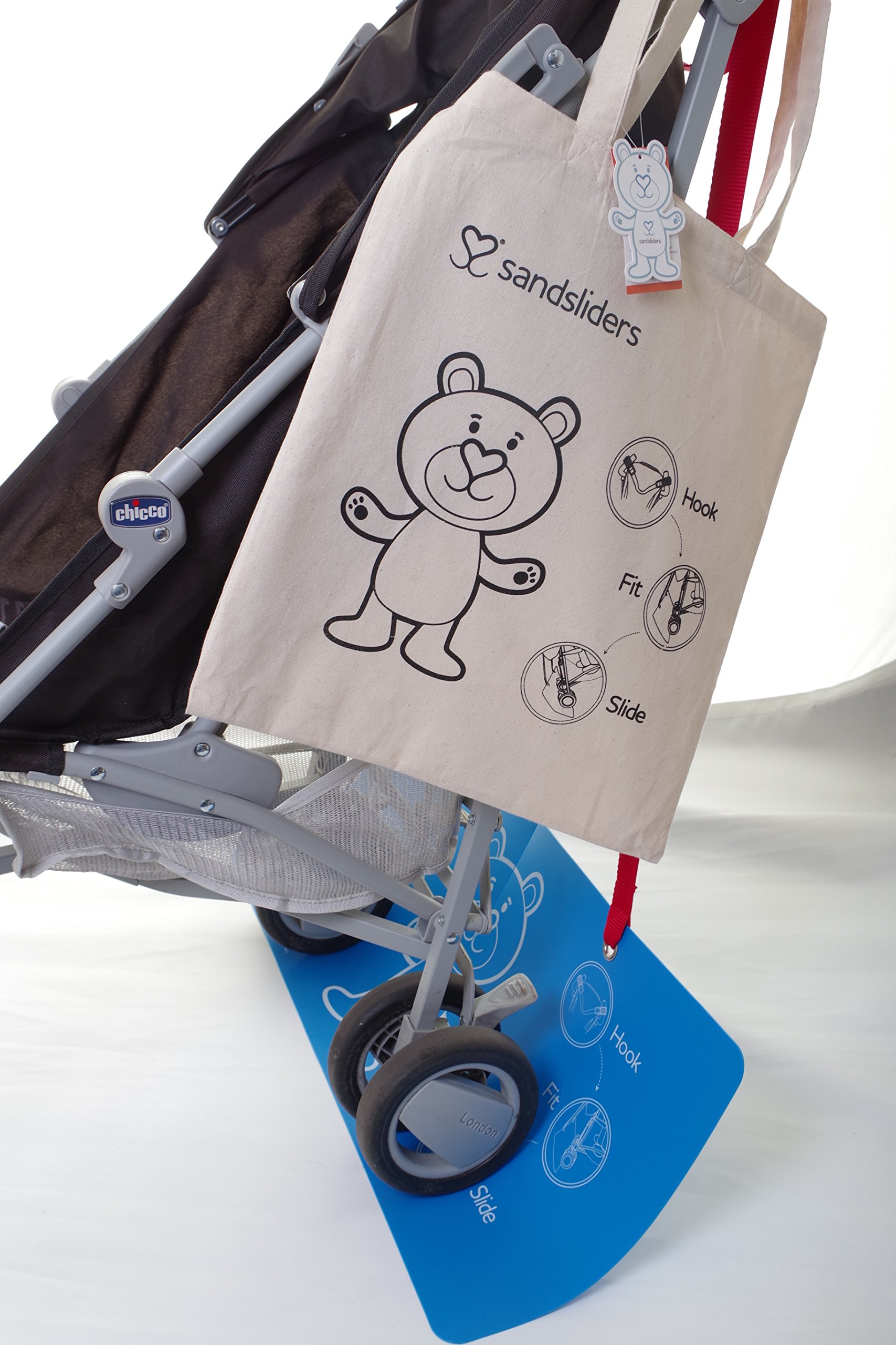 SandSliders - Aid to Ease Movement of Stroller over Sand