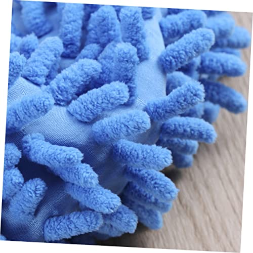 Chenille Socks 6pcs/ 3 Pairs Floor Mops Cleaning Mops Chenille Socks Floor Cleaning Slipper Lazy Mop Slippers Chenille Shoe Cover Detergent Washable Dust Mop Slipper Mop Cap