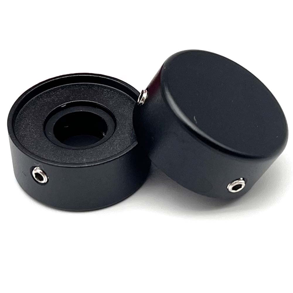 AYCRIT Pedal Footswitch Topper Foot Nail Cap Aluminum Tools Parts Guitar Effect Foot Switch Toppers Knob Accessories (V2 Black)