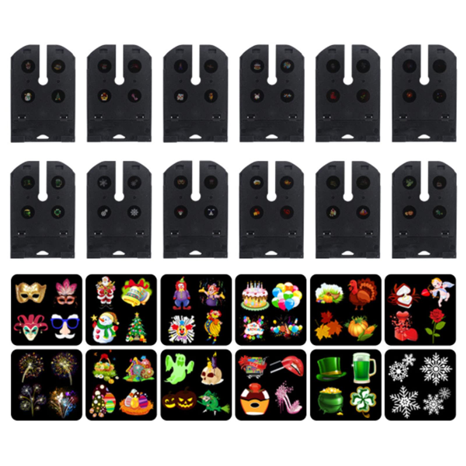 IIIL Christmas Light Projector Snowflake, Projector Waterproof Projection Lamp Remote Control Decorations Lighting Halloween Wedding Party Garden Landscape Home Theatre