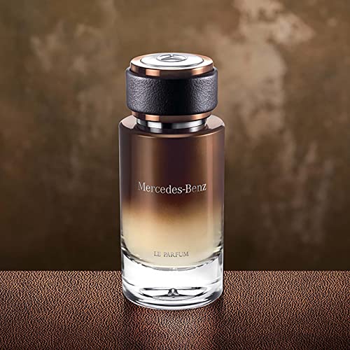 Mercedes-Benz - Le Parfum - Irresistible Fragrance For Men - Wood And Leather Scent - For Dynamic, Leading Personalities - Pink Pepper, Bergamot, Violet Leaves, Amber Notes - Eau De Parfum - 4 Fl Oz