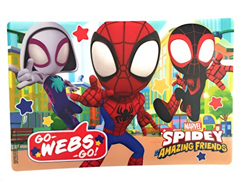 Diversdealz Marvel Spidey and his Amazing Friends Placemats Set of 2