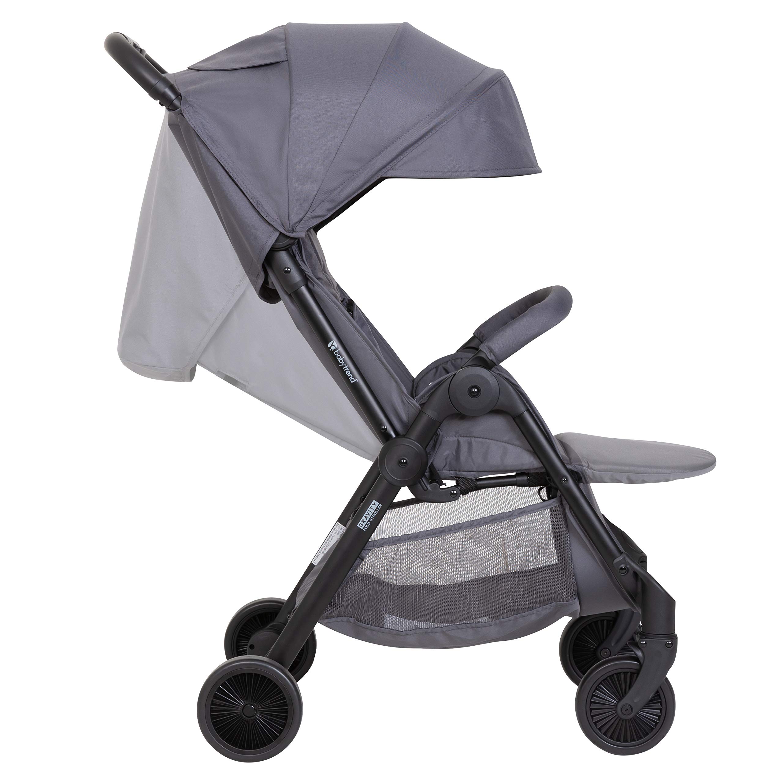 Baby Trend Gravity Fold Stroller, Smoke Grey