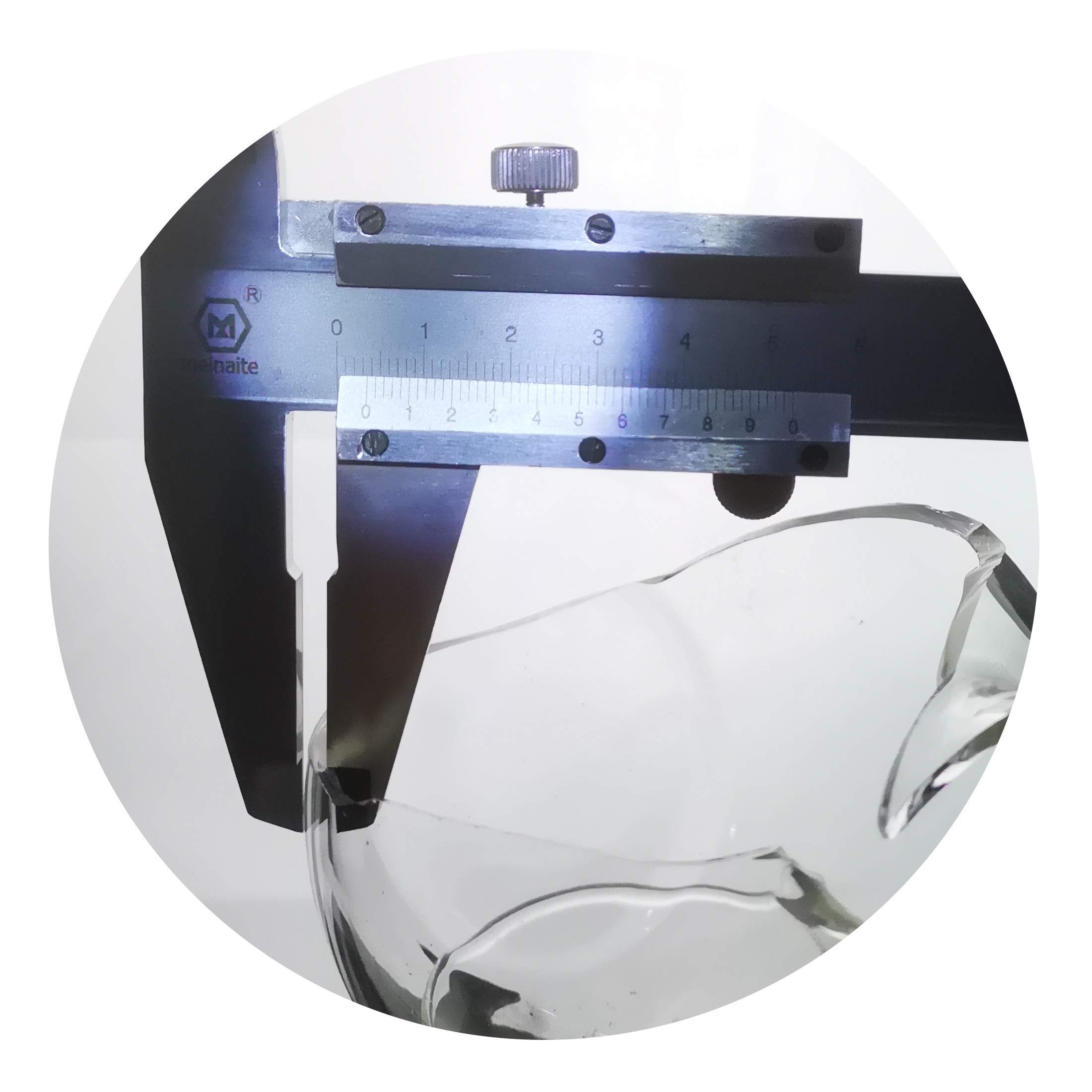 Laboy Glass Single Neck Flat Bottom Boiling Flask 1000mL with 24/40 Joint Heavy Wall Receiving Apparatus Organic Chemistry Lab Glassware